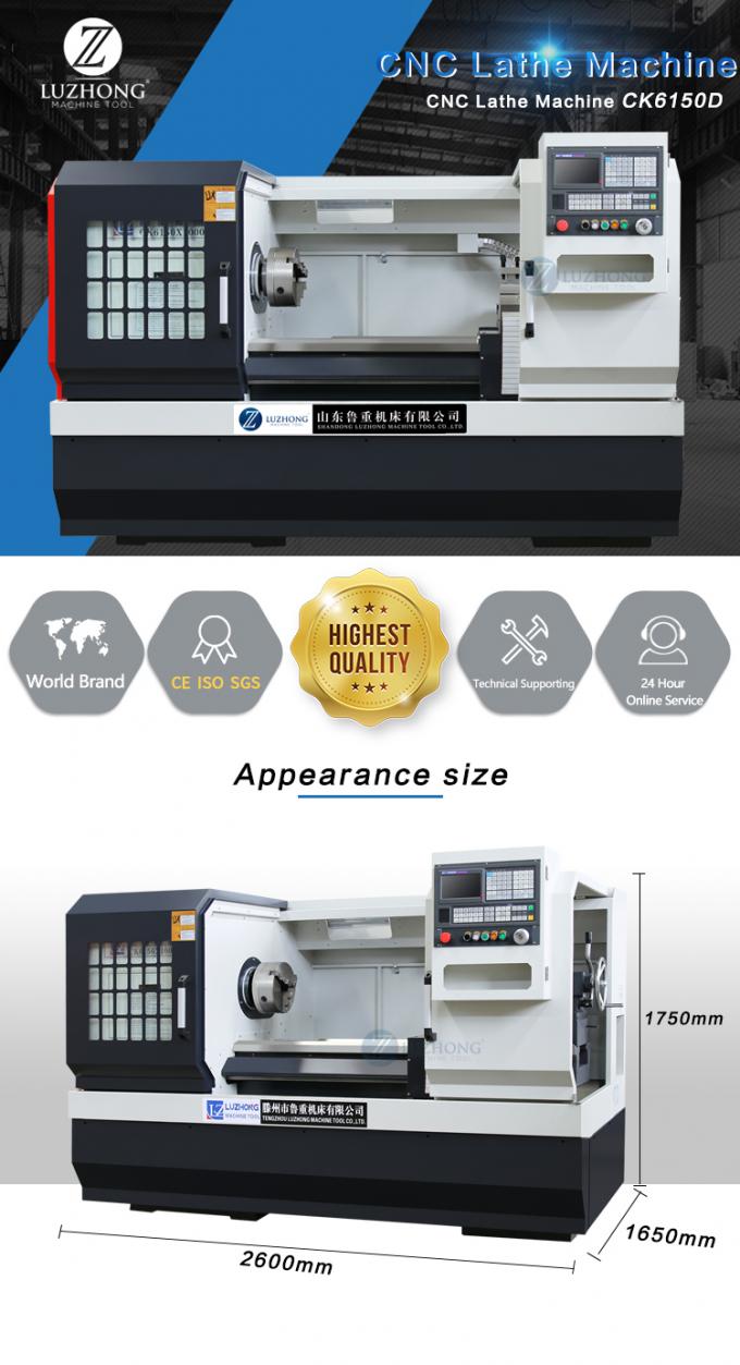 Horizontal Flat Bed CK6140 CK6150 Lathe CNC Machine